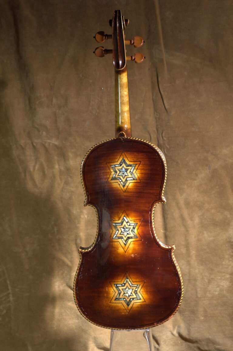 022 Klezmer Violin with 3 Stars of David - Violins of Hope-Wisconsin